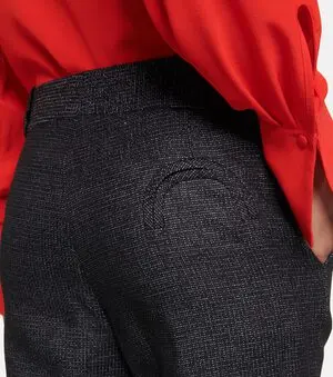 BLAZÉ MILANO Percheron High-rise Wool-blend Pants - Black