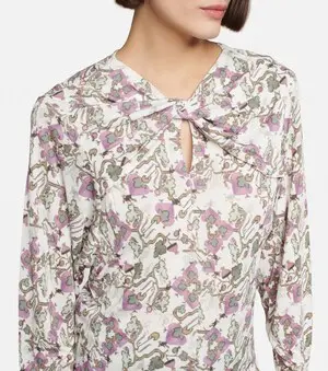 Isabel Marant Jociae Printed Jersey Top