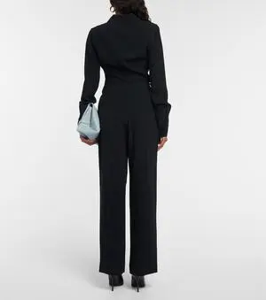 Victoria Beckham Pleated Wide-leg Trousers