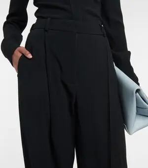 Victoria Beckham Pleated Wide-leg Trousers
