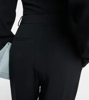 Victoria Beckham Pleated Wide-leg Trousers