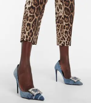 Dolce & Gabbana Embellished Denim Pumps