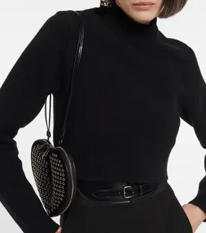 Alaïa Cropped Virgin Wool Turtleneck Sweater