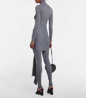 Alaïa Tie-front Cashmere And Silk Turtleneck Sweater