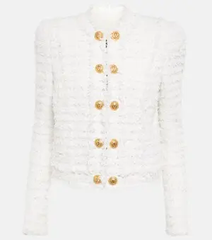 Balmain Tweed Jacket - White