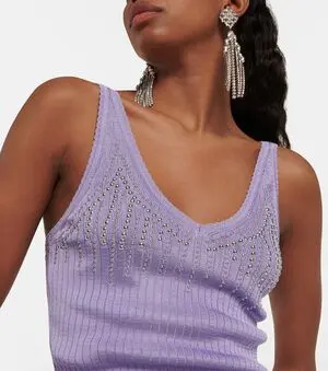 Rabanne Embellished Knit Top