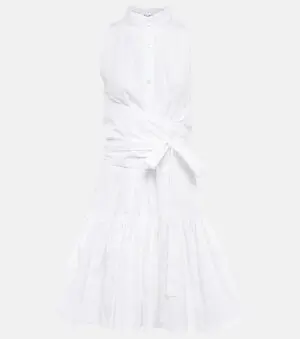 Alaïa Cotton Poplin Minidress