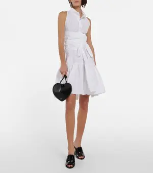 Alaïa Cotton Poplin Minidress