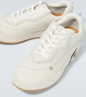 Loewe Deconstructed Leather Sneakers