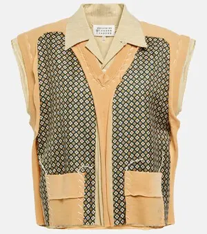 MAISON MARGIELA Printed Cotton And Silk Shirt - Multicoloured