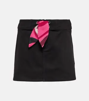 Emilio Pucci Cotton Gabardine Miniskirt