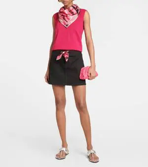 Emilio Pucci Cotton Gabardine Miniskirt