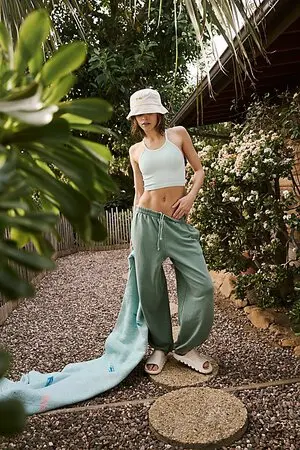 Free People All Star Solid Pants Green
