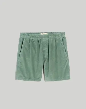 Madewell 5 1/2" Corduroy Everywear Shorts - Frosted Cypress