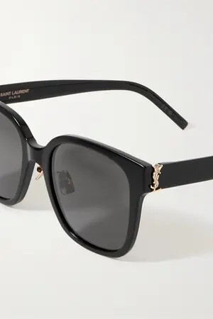 Saint Laurent Oversized D-frame Acetate Sunglasses