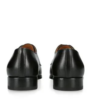 Magnanni Leather Derby Shoes - Black