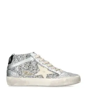 GOLDEN GOOSE Glitter Mid Star Sneakers