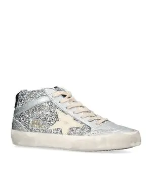 GOLDEN GOOSE Glitter Mid Star Sneakers