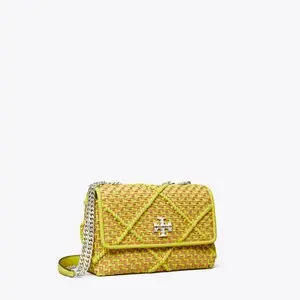 Tory Burch Small Kira Diamond Woven Convertible Shoulder Bag