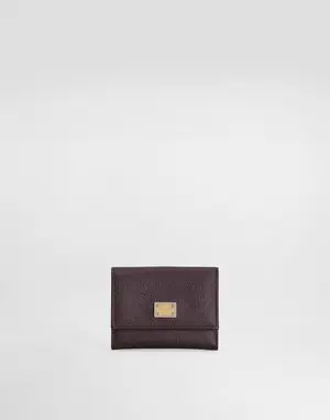 Dolce & Gabbana French Flap Wallet With Tag - Purple