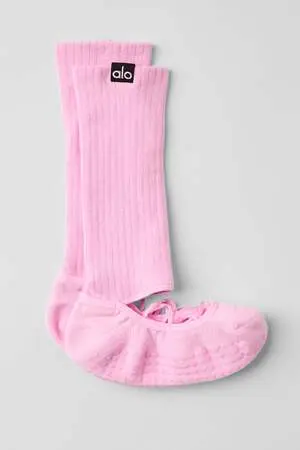 Alo Yoga Strappy Grip Socks Sweet Pink