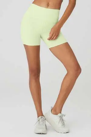 Alo Yoga ALO 5" Airbrush High-Waist Biker Short Iced Green Tea
