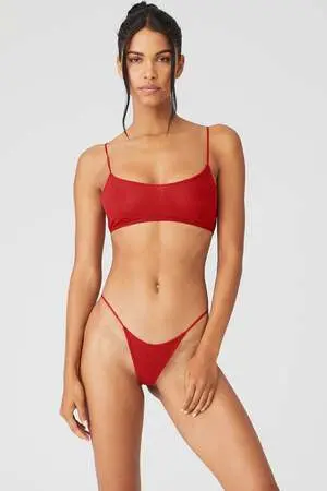 Alo Yoga Airmesh Venus Bralette Bra Classic Red