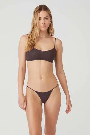 Alo Yoga Airmesh Venus Bralette Bra Raisin