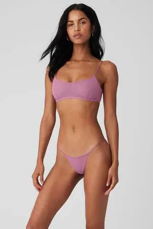 Alo Yoga Airmesh Venus Bralette Bra Soft Mulberry