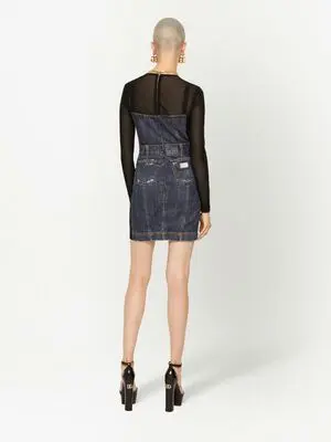Dolce & Gabbana Long-sleeve Denim Minidress