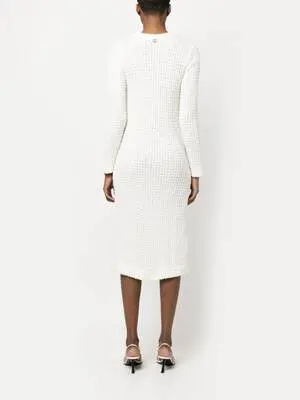TWINSET Bouclé V-neck Cardigan Dress