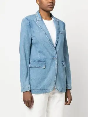 TWINSET Single-breasted Denim Blazer
