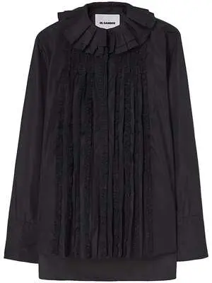 JIL SANDER Ruffled Long-sleeve Blouse