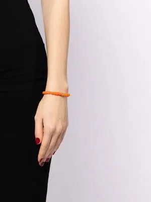 SYDNEY EVAN 14kt Yellow Gold Opal Beaded Bracelet - Orange