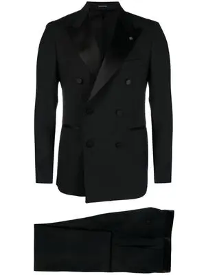Tagliatore Peak Lapel Tuxedos For Men