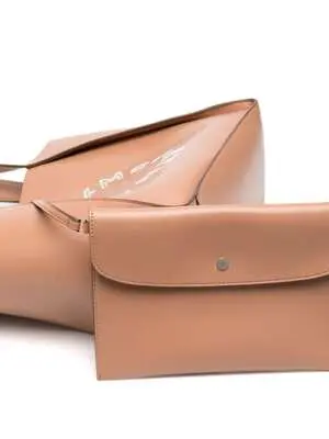 Stella McCartney Broderie Anglaise-logo Tote Bag - Neutrals