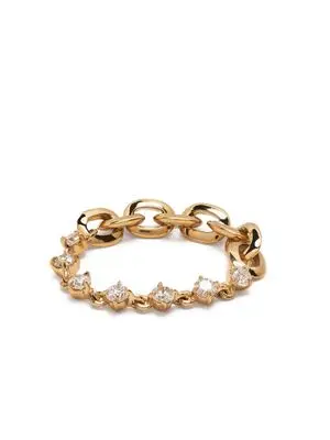 Lizzie Mandler 18kt Yellow Éclat Diamond Tennis Ring