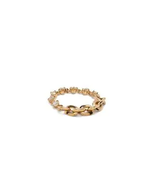 Lizzie Mandler 18kt Yellow Éclat Diamond Tennis Ring