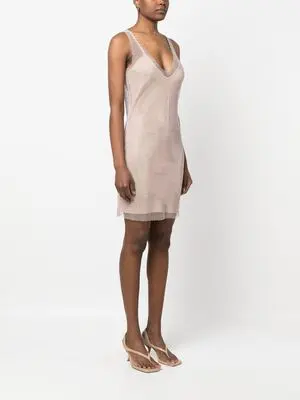 BLUGIRL Mesh Trim Mini Dress