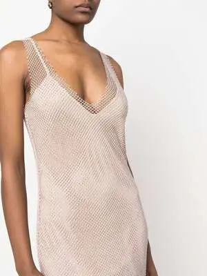 BLUGIRL Mesh Trim Mini Dress