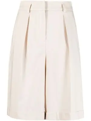 Lorena Antoniazzi Pleat-detail Knee-length Shorts