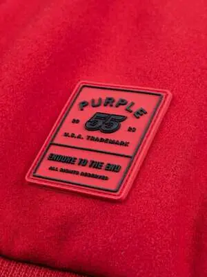 PURPLE BRAND Logo-appliqué Varsity Bomber Jacket