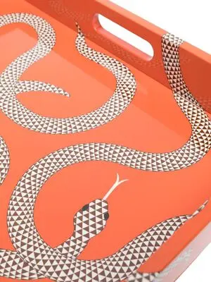 Jonathan Adler Eden Snake-print Tray