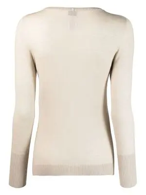 Lorena Antoniazzi Slim-fit Cashmere Jumper - Neutrals
