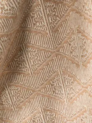 BARRIE Monogram Cashmere-lambs Wool Scarf