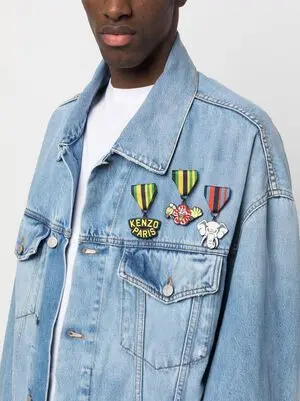 Kenzo Military Medal Logo Pins