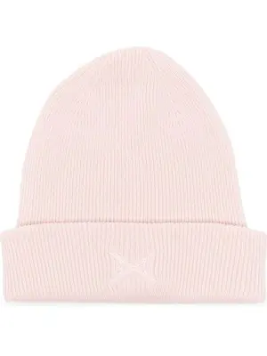 BARRIE Embroidered-logo Knit Beanie - Pink