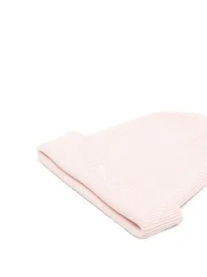 BARRIE Embroidered-logo Knit Beanie - Pink