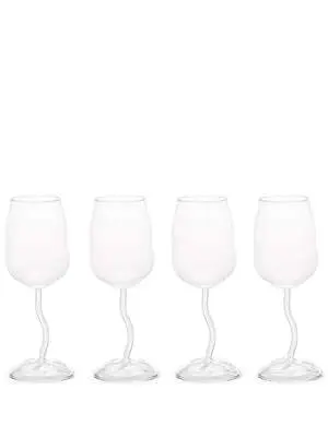 SELETTI Set Of Four Wine Glasses Glass