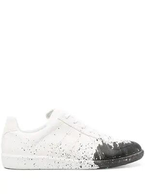MAISON MARGIELA Replica Paint-splatter Low-top Sneakers